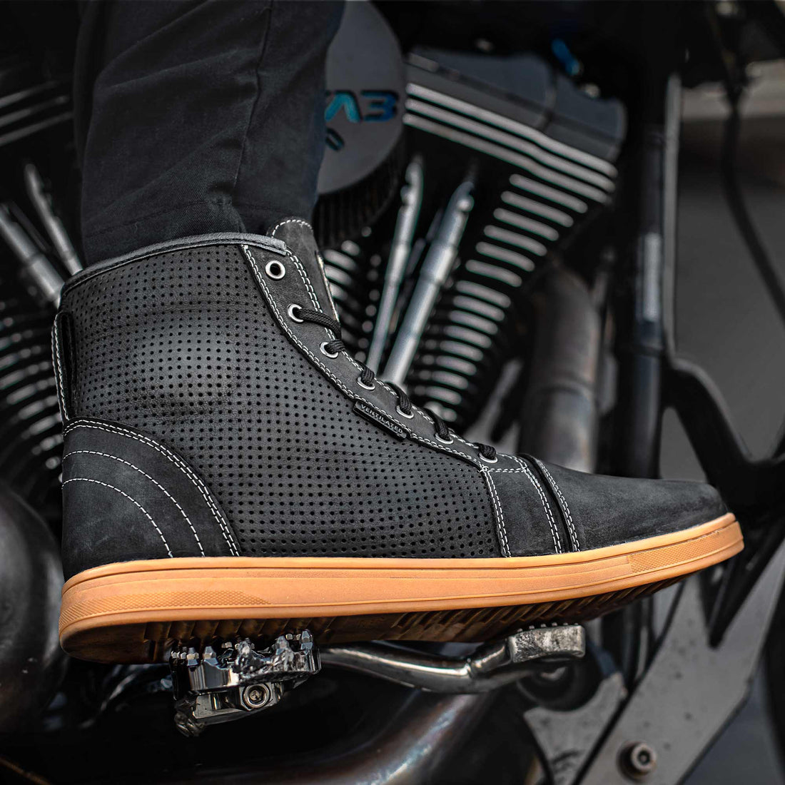 The Crossfield Motorcycle Boots - Ventilated & Indie Ridge