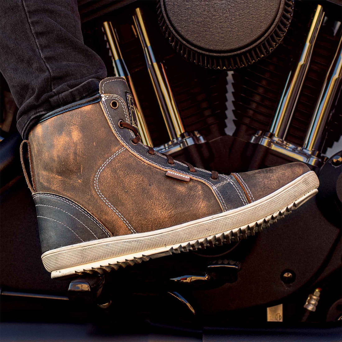 The Comanche Motorcycle Boots - Waterproof & Indie Ridge